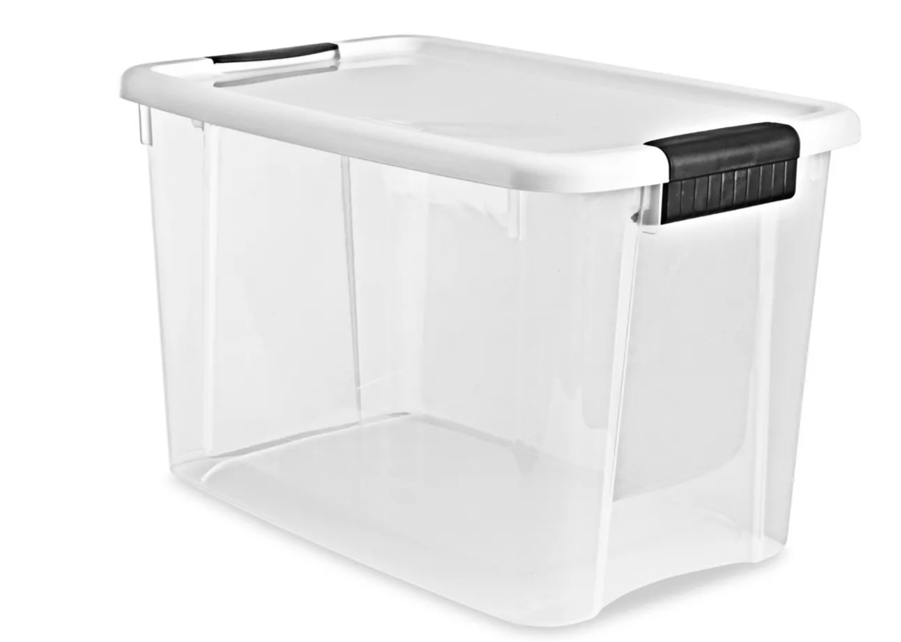 Sterilite® Clear Storage Boxes - 26 x 16 x 14"-4 Packs