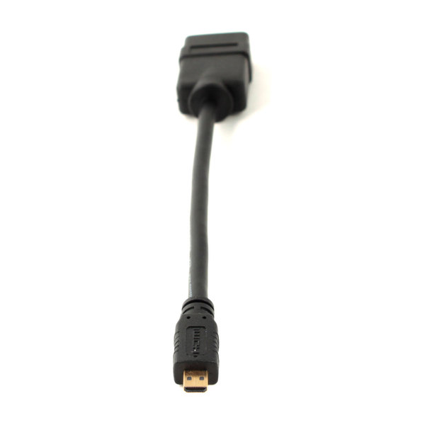 6inch 32AWG HDMI® Micro Connector male to HDMI® Connector female cable ...