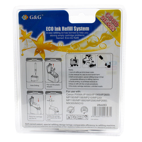 Canon CL31 CL41 CL51 Color Ink Cartridge Refill Kit - G&G™