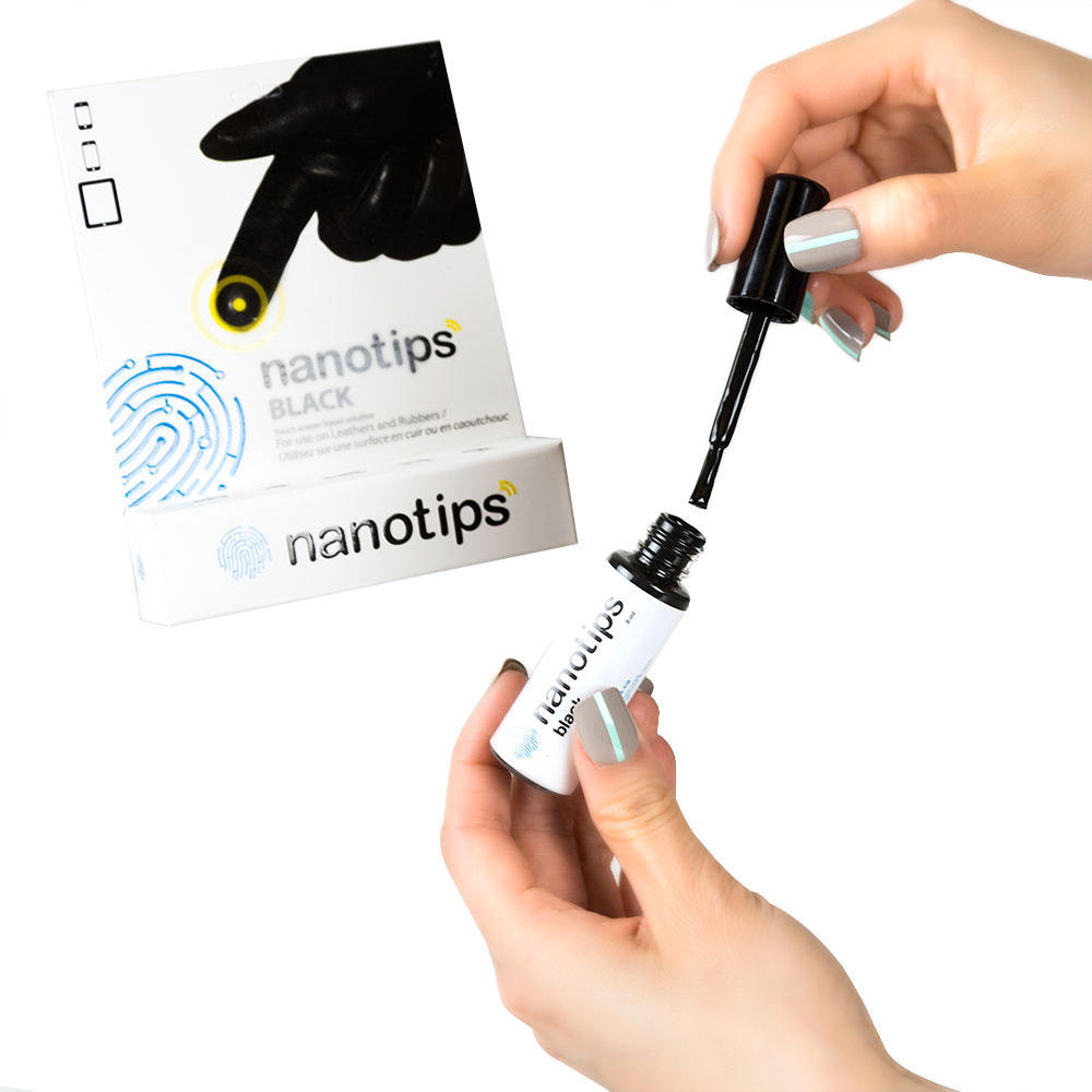 NANOTIPS BLACK – Touchscreen Gloves Transformation Liquid For all Thick ...