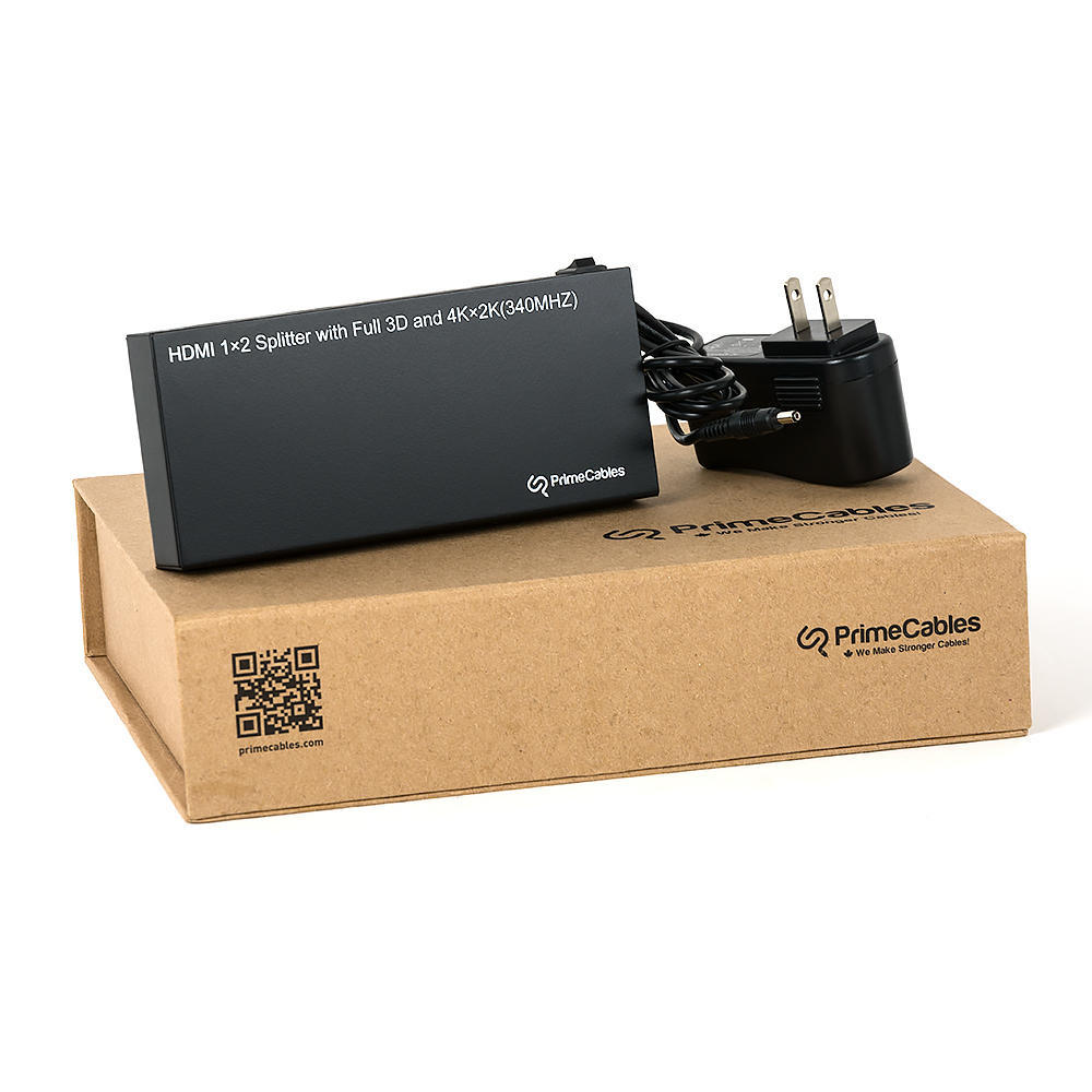 HDMI Splitter 1×2 with Full 3D and 4K×2K (340MHz) Metal Shell-Real HDMI ...