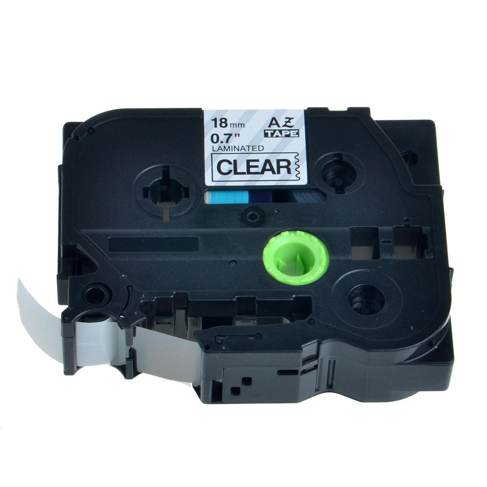 Brother TZe-141 Label Tape, 18mm (0.7"), Black on Clear, Compatible