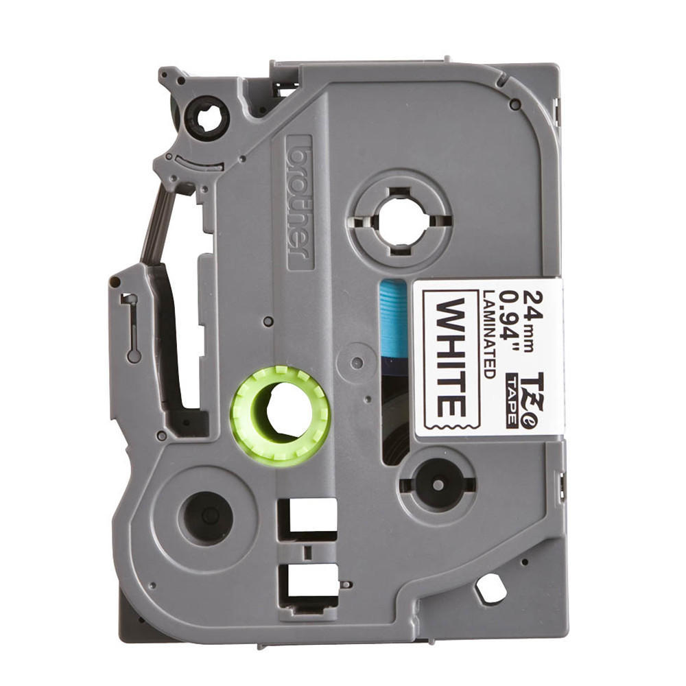 Brother TZe-251 Original Label Tape, 24mm (0.94"), Black on White, Tape ...