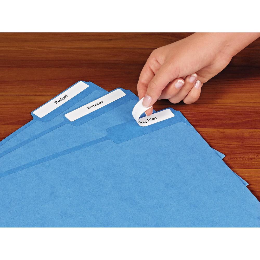 Avery® Laser/Inkjet Removable Filing Labels, 3-7/16" x 2/3", 300/Pack ...