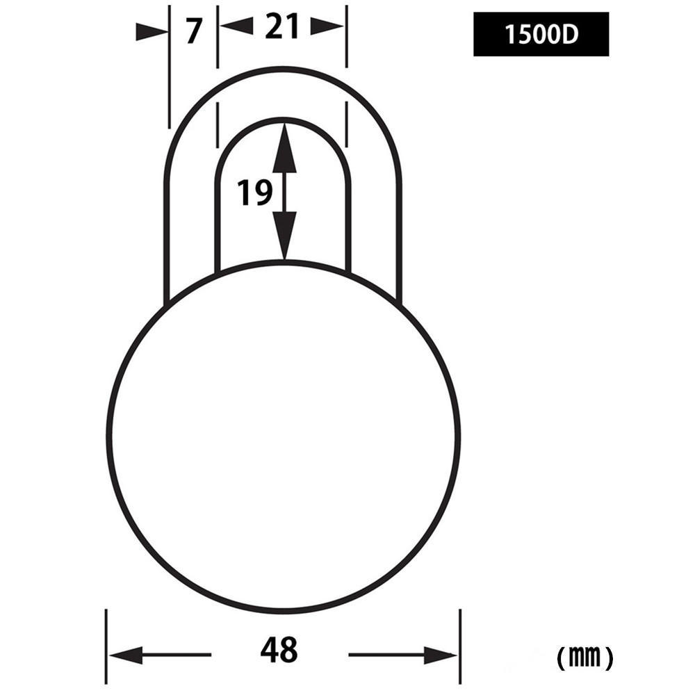 Master Lock 1500D 1-7/8in (48mm) Wide Combination Dial Padlock 251397