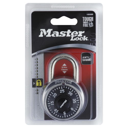 Master Lock 1500D 1-7/8in (48mm) Wide Combination Dial Padlock 251397