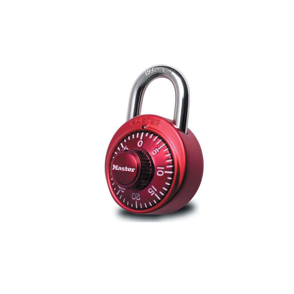 Master Lock® 1530DCM 1-7/8in (48mm) Wide Combination Dial Padlock with Aluminum Cover