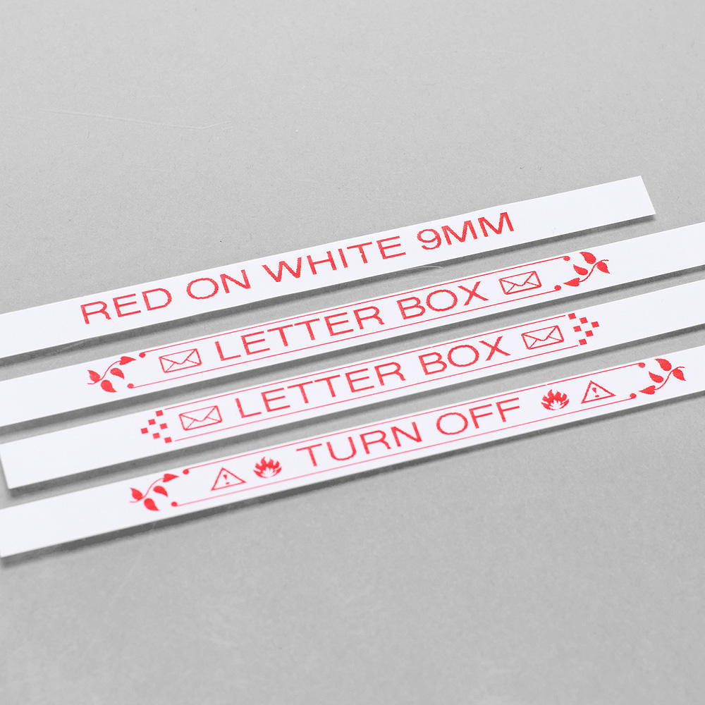 Brother TZe-222 Label Tape , 9mm(0.35"), Red on White, Tape for P-touch ...