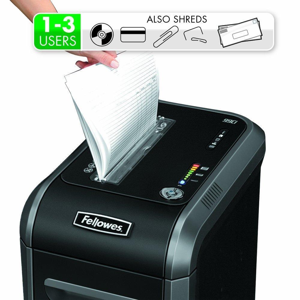 Fellowes® Powershred® 99Ci 18-Sheet 100% Jam Proof Cross-Cut Shredder ...