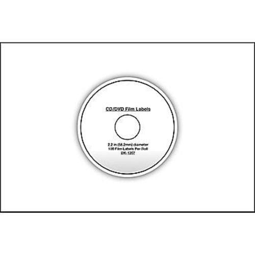 Brother Original DK1207 Die-Cut CD/DVD Film Labels, 2-1/3" Diameter ...