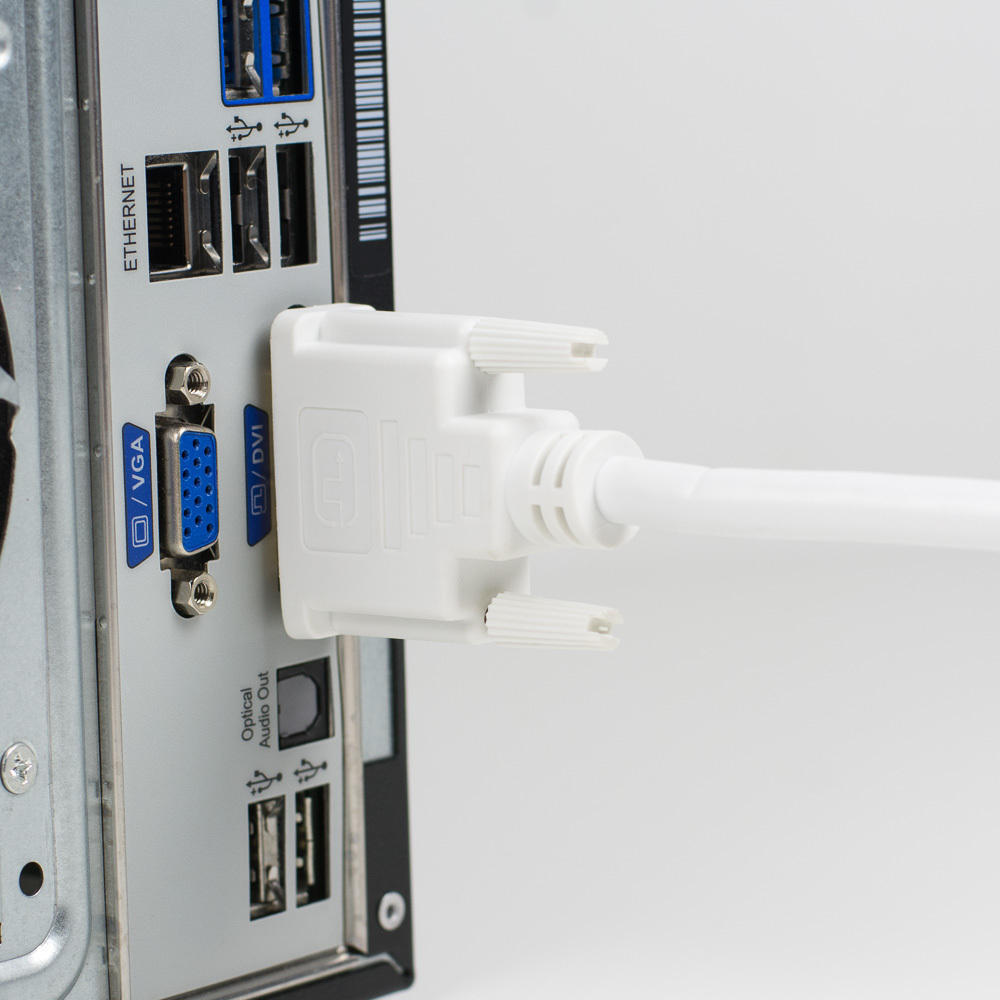 PrimeCables® DisplayPort 1.2V to DVI-D Dual link 28AWG Cable 3Ft - White