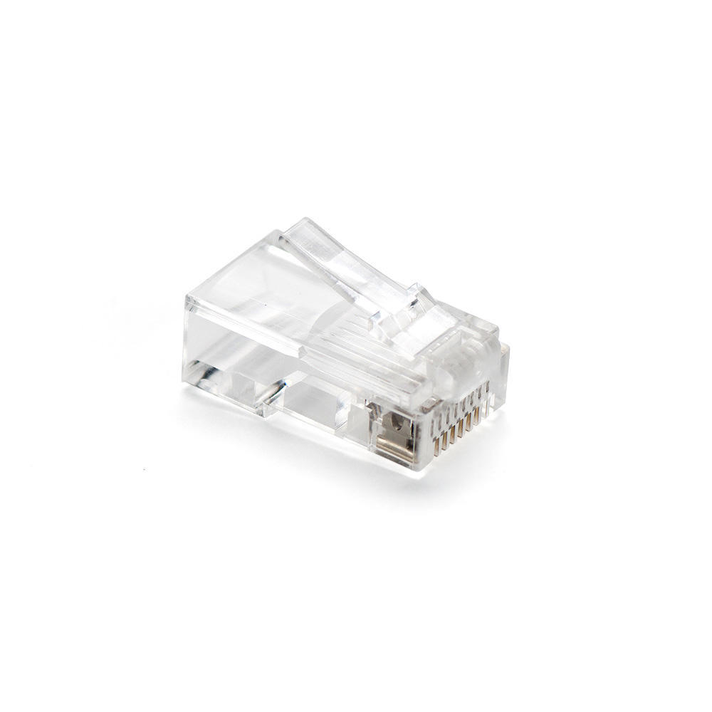 RJ45 Modular Plugs for Cat5/Cat5e Stranded Ethernet Cable, 100 pcs/pack ...