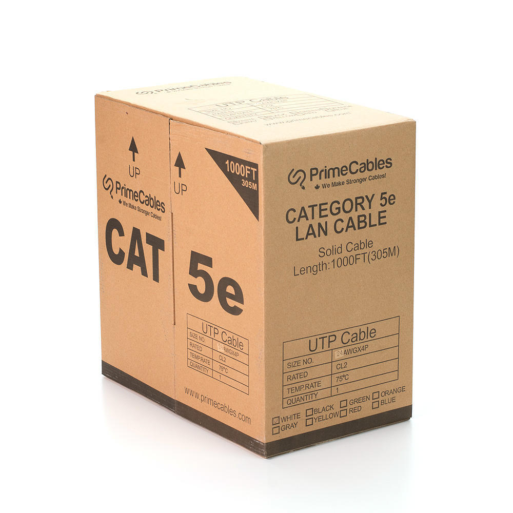 PrimeCables Cab Cat5e 1000 CL2 blue Cat5e Network Ethernet Cable 1000FT ...