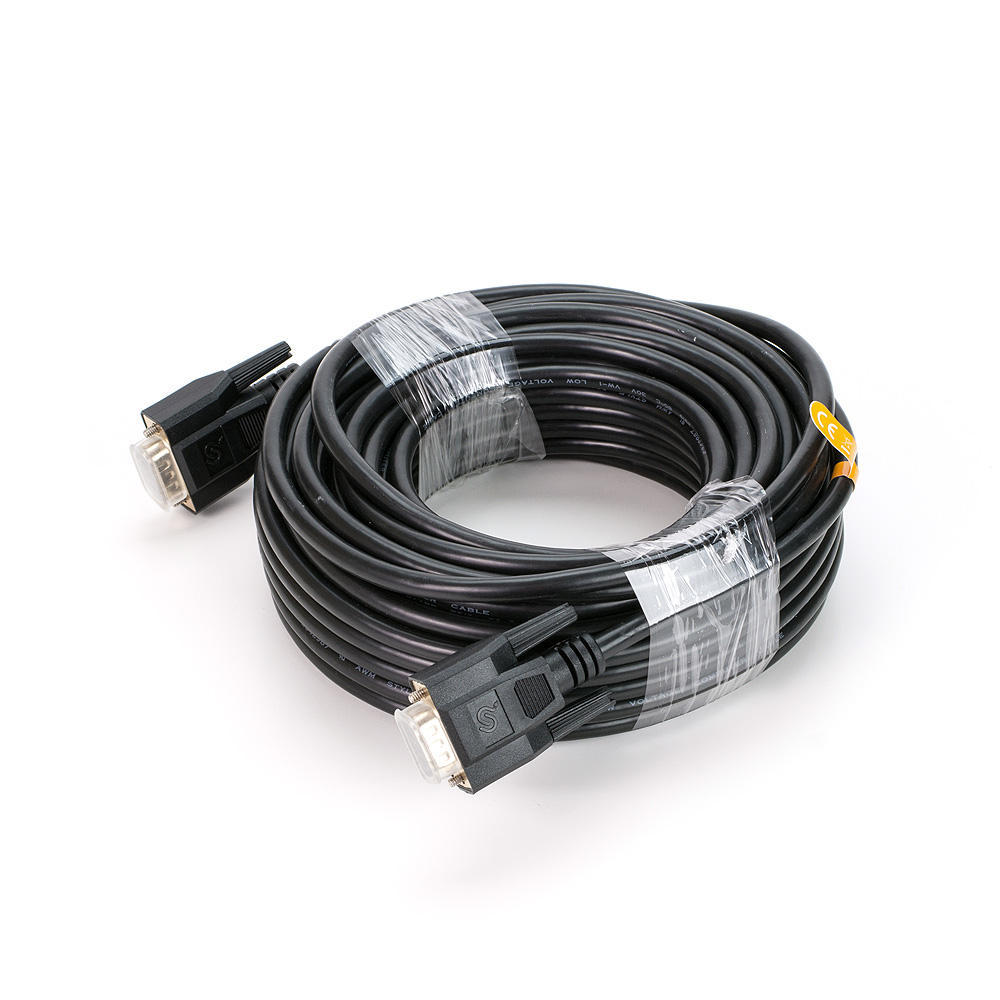 High Quality 50ft Super VGA HD15 M/M Cable w/Triple Shielding (Gold ...