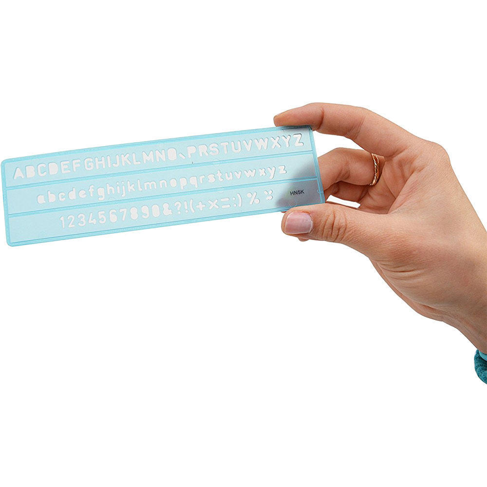 Westcott® C-Thru 4 Piece Plastic Lettering Stencil Guide Set , 386482