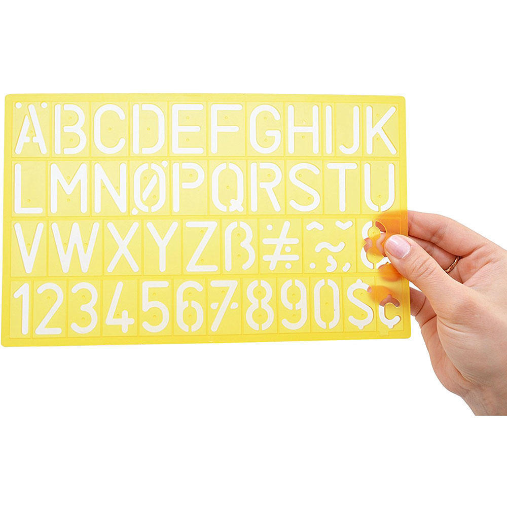 Westcott® C-Thru 4 Piece Plastic Lettering Stencil Guide Set , 386482