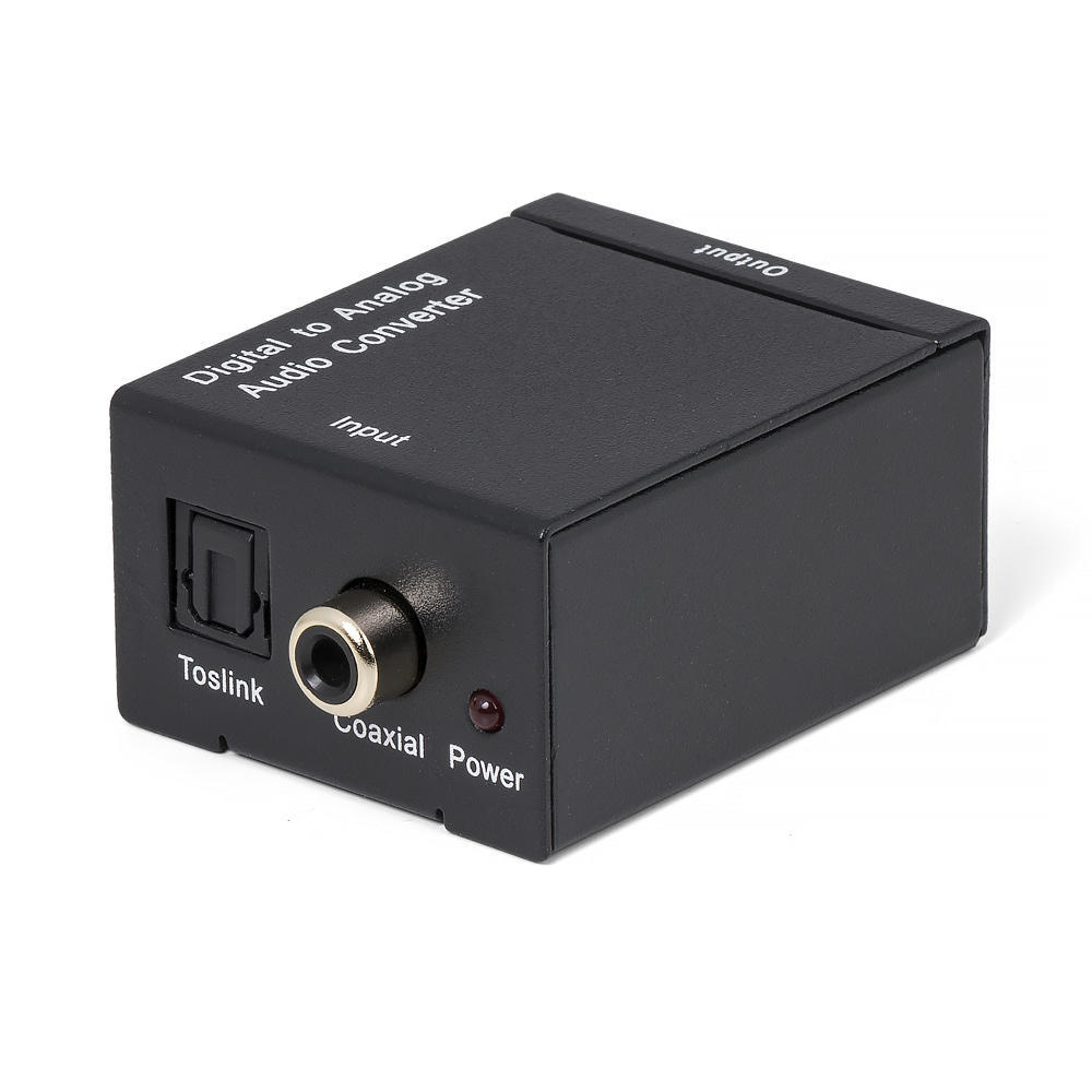 Digital Coax & Optical Toslink to R/L Stereo Audio Converter - PrimeCables®