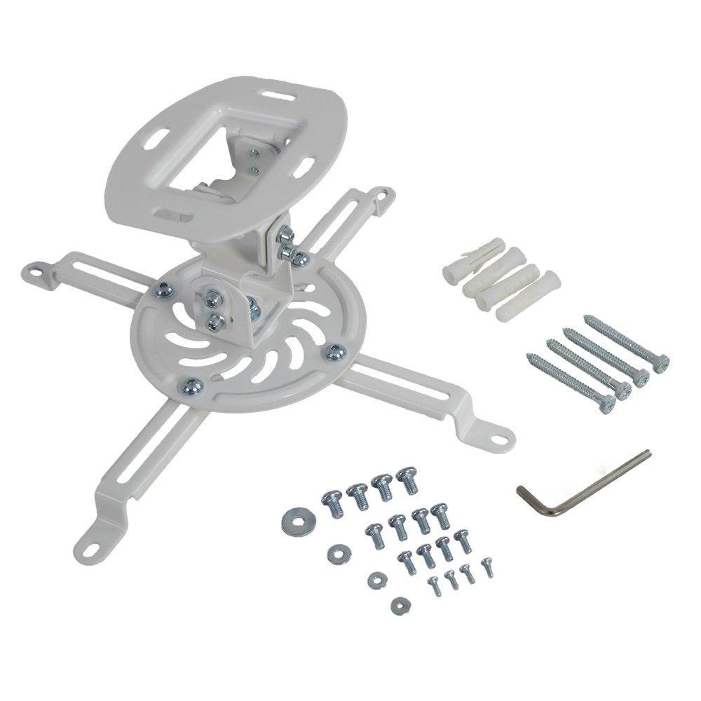 Universal Adjustable White Ceiling Projector Mount Tilt and Swivel ...