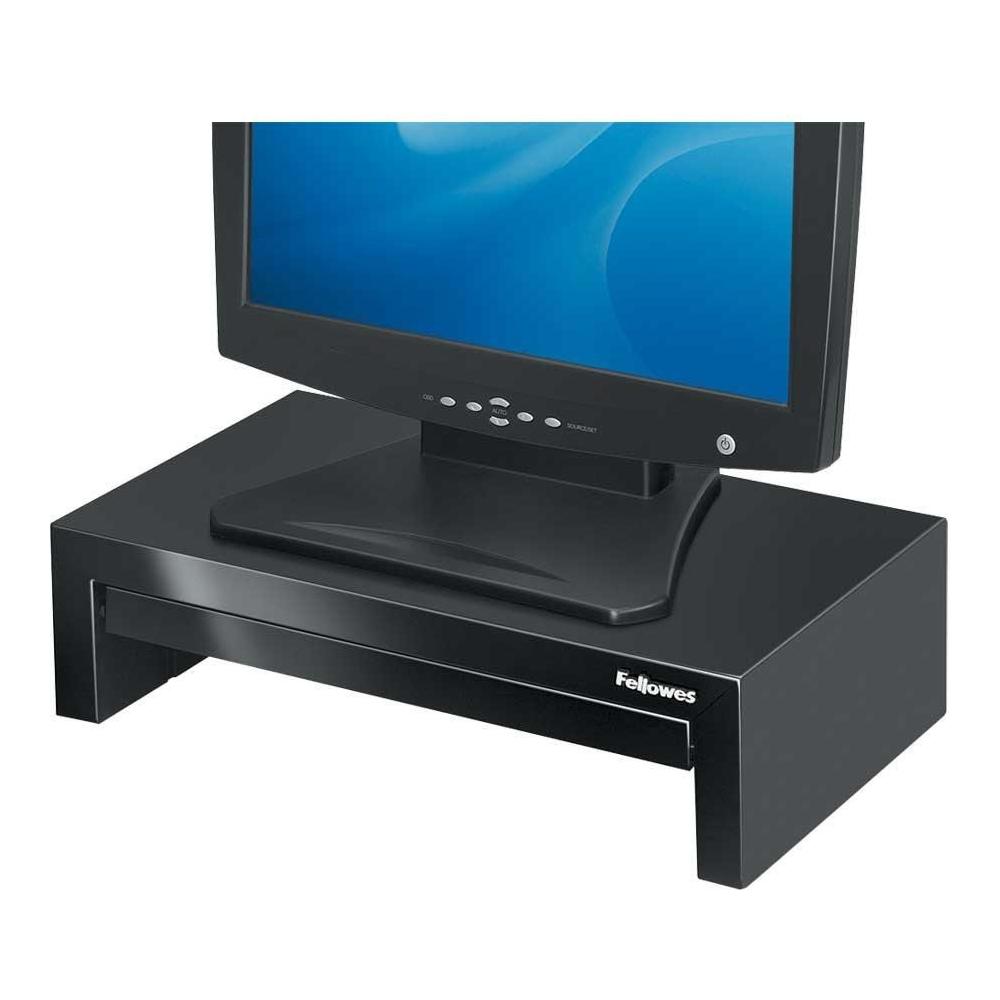 Fellowes® Designer Suites™ Monitor Riser, Black - 4.38" x 16" x 9.38 ...