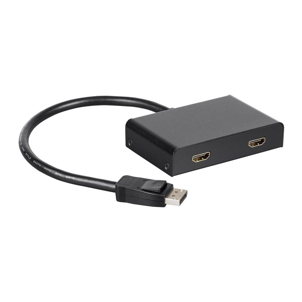 2-Port DisplayPort 1.2 to HDMI Multi-Stream Transport (MST) Hub