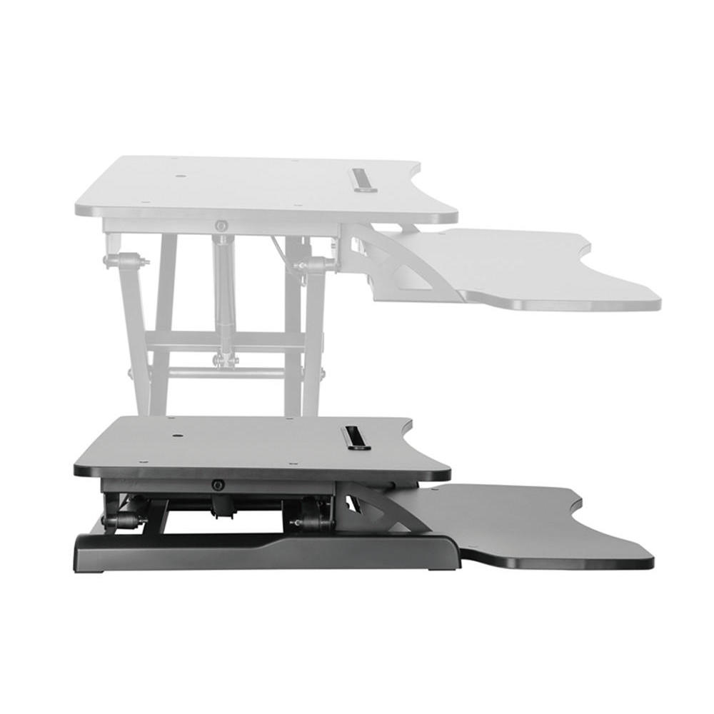 Ergonomic Sit Stand Desk Riser with Height Adjustable - PrimeCables