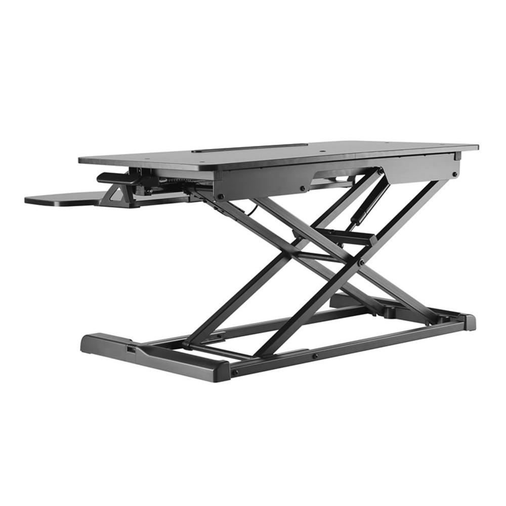 Ergonomic Sit Stand Desk Riser with Height Adjustable - PrimeCables