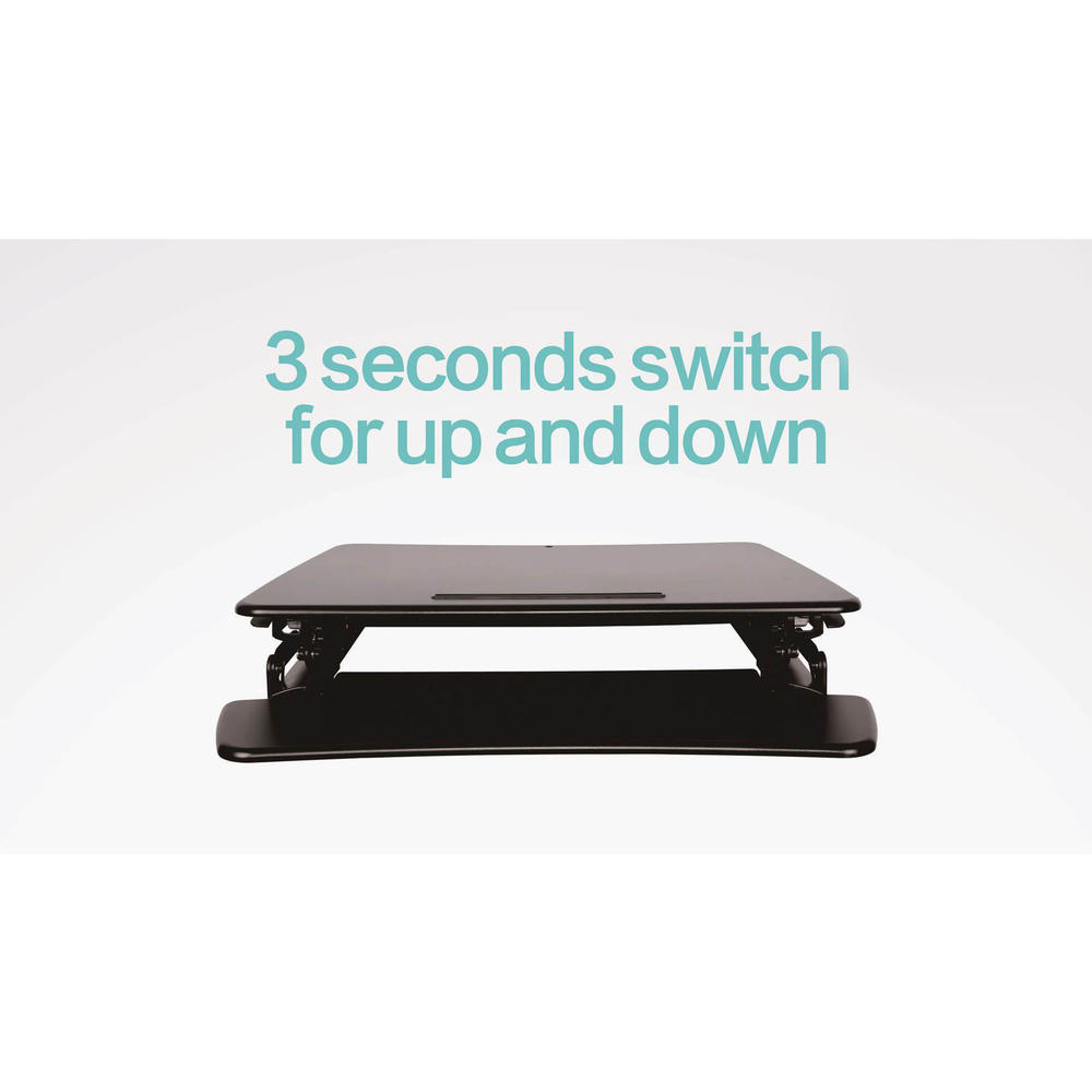 Sit Standing Height Adjustable Desk Ergo Riser + Ergonomic Foot Rocker ...