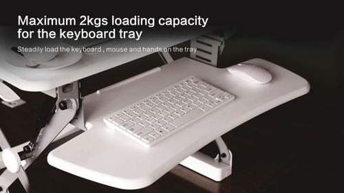 Sit Standing Height Adjustable Desk Ergo Riser + Ergonomic Foot Rocker ...