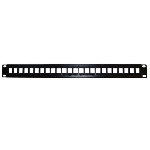 24-port Keystone Patch Panel, 19" Rackmount 1U - Unloaded