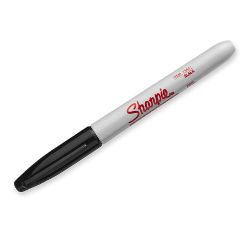 Sharpie® Industrial Permanent Marker, Fine Point - 12/Box