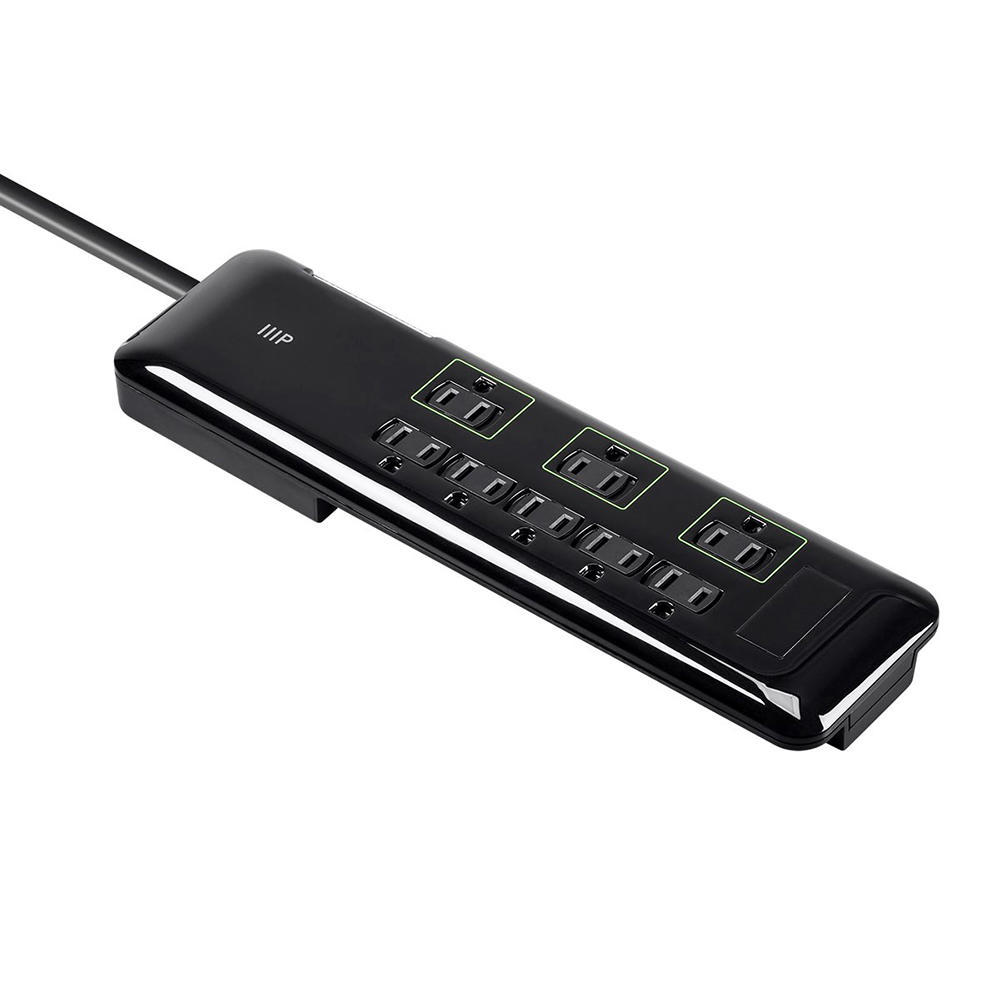 8 Outlet Mini Surge Protector 6ft Cord, 3420 Joules - Monoprice®