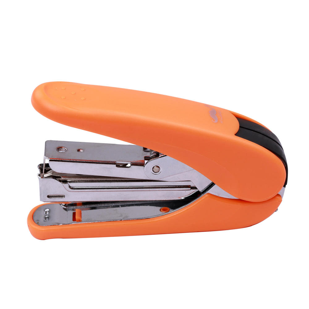 Reduced Effort Plastic Stapler, Blue / Orange (Random Colour) - Moustache®