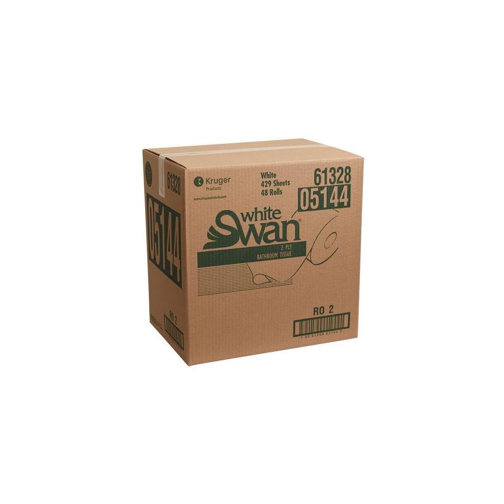 White Swan® 2-Ply Bathroom Tissue, 429 Sheets, 48/Pack