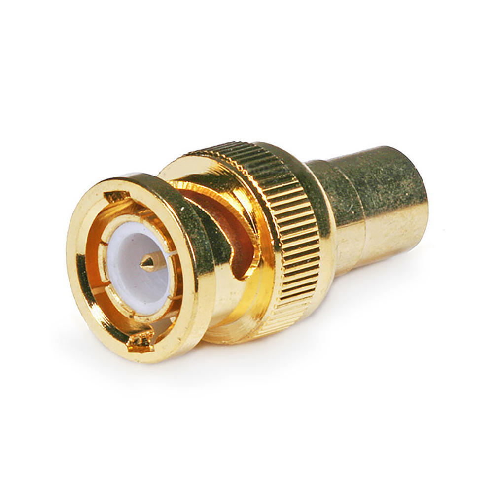 Gold Plated BNC Male to RCA Female Adapter - PrimeCables®