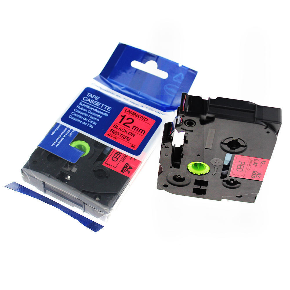 Brother TZe-335, TZe-231, TZe-431, TZe-531, TZe-631 Label Tape, 12mm (0 ...