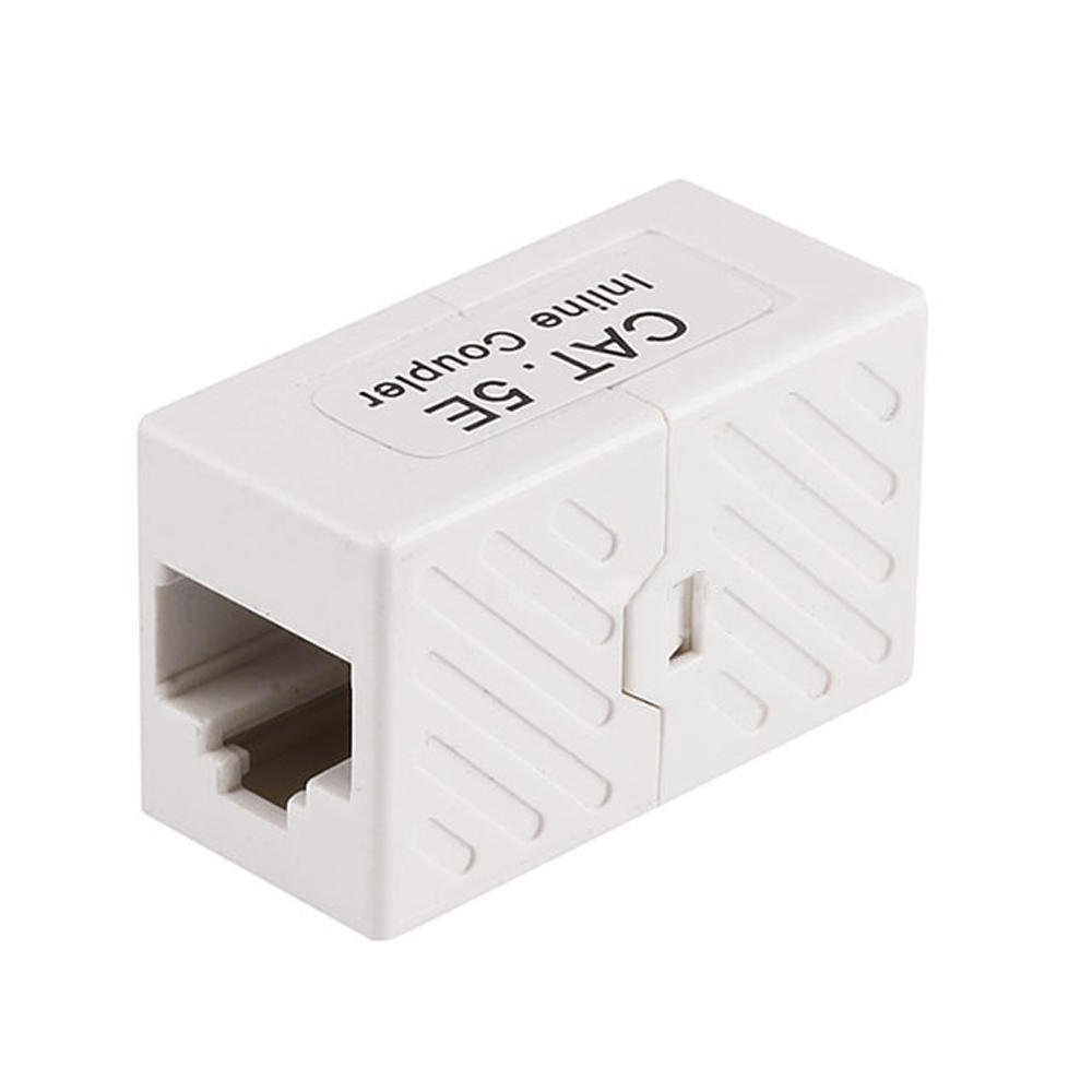 8P8C RJ45 Cat5e Inline Coupler, White - Monoprice®