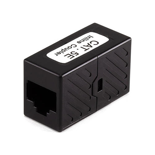8P8C RJ45 Cat5e Inline Coupler, Black - Monoprice®