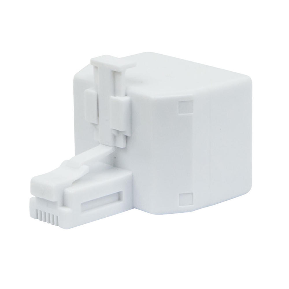 6P4C T Adapter, 1x Male to 2x Female - Monoprice®