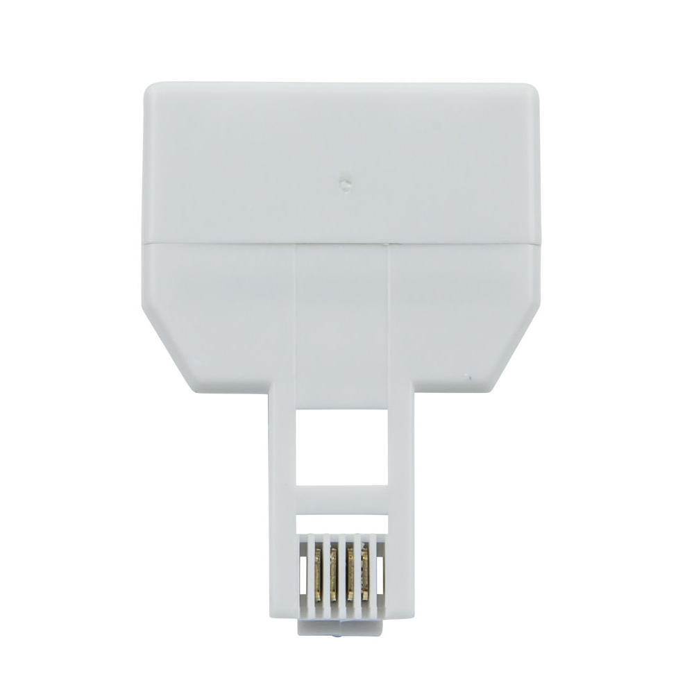 6P4C T Adapter, 1x Male to 2x Female - Monoprice®