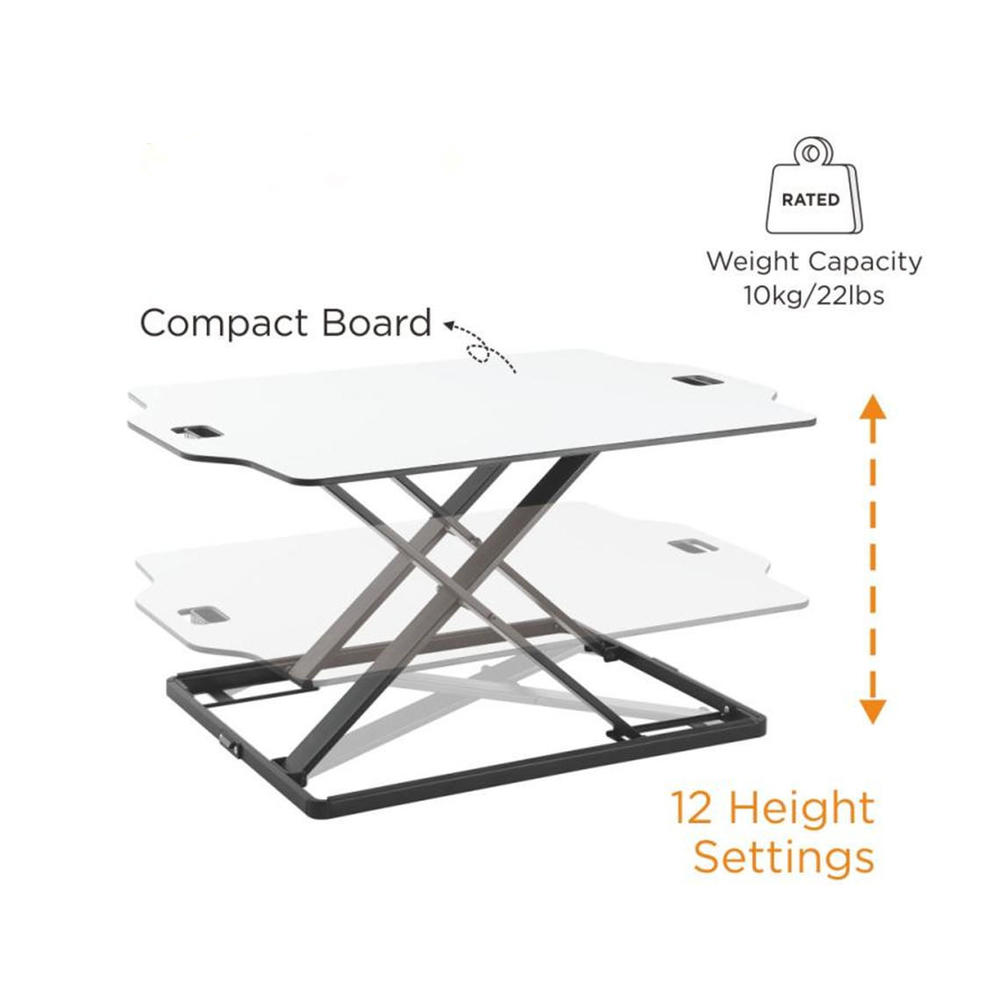 Ultra Slim Height Adjustable Sit and Standing Desk PrimeCables®-OpenBox