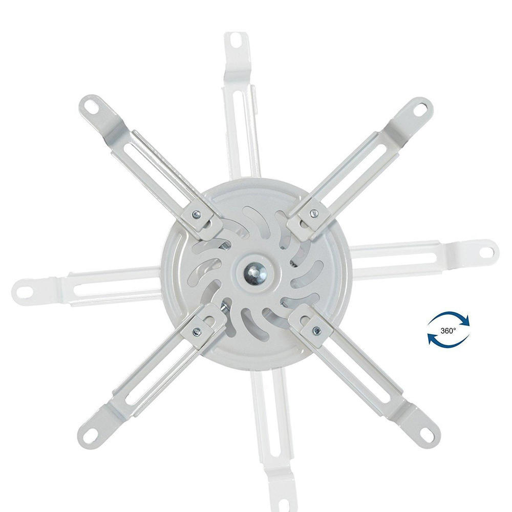 Universal Adjustable White Ceiling Projector Mount Tilt and Swivel ...