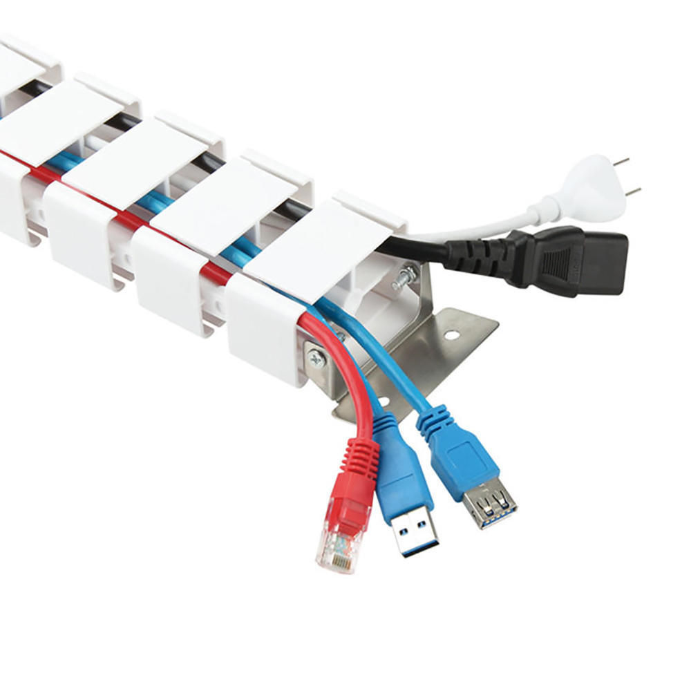 Deluxe Cable Management Spine, Black - PrimeCables®