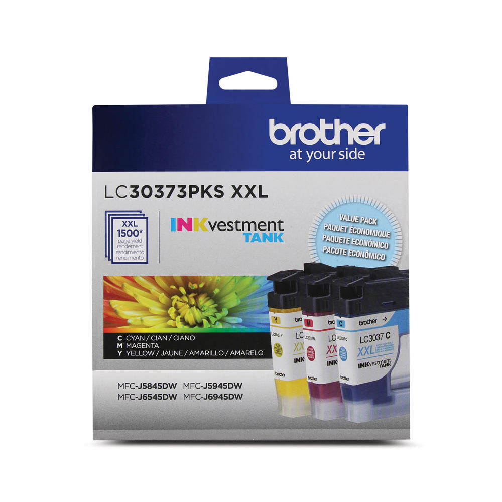 Brother Genuine LC30373PKS Super High-Yield INKvestment Tank Cartridges ...