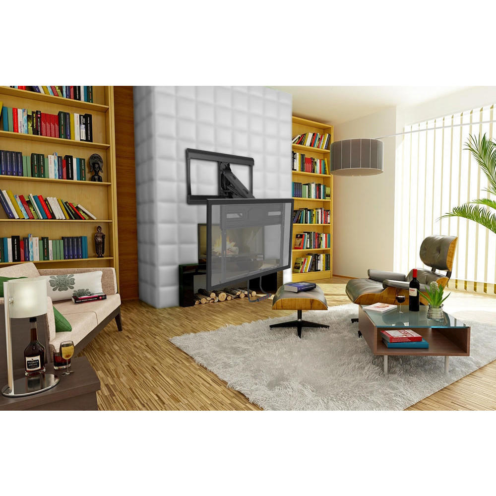 Full-Motion Above Fireplace Pull-Down TV Wall Mount For 43"-70" TVs ...