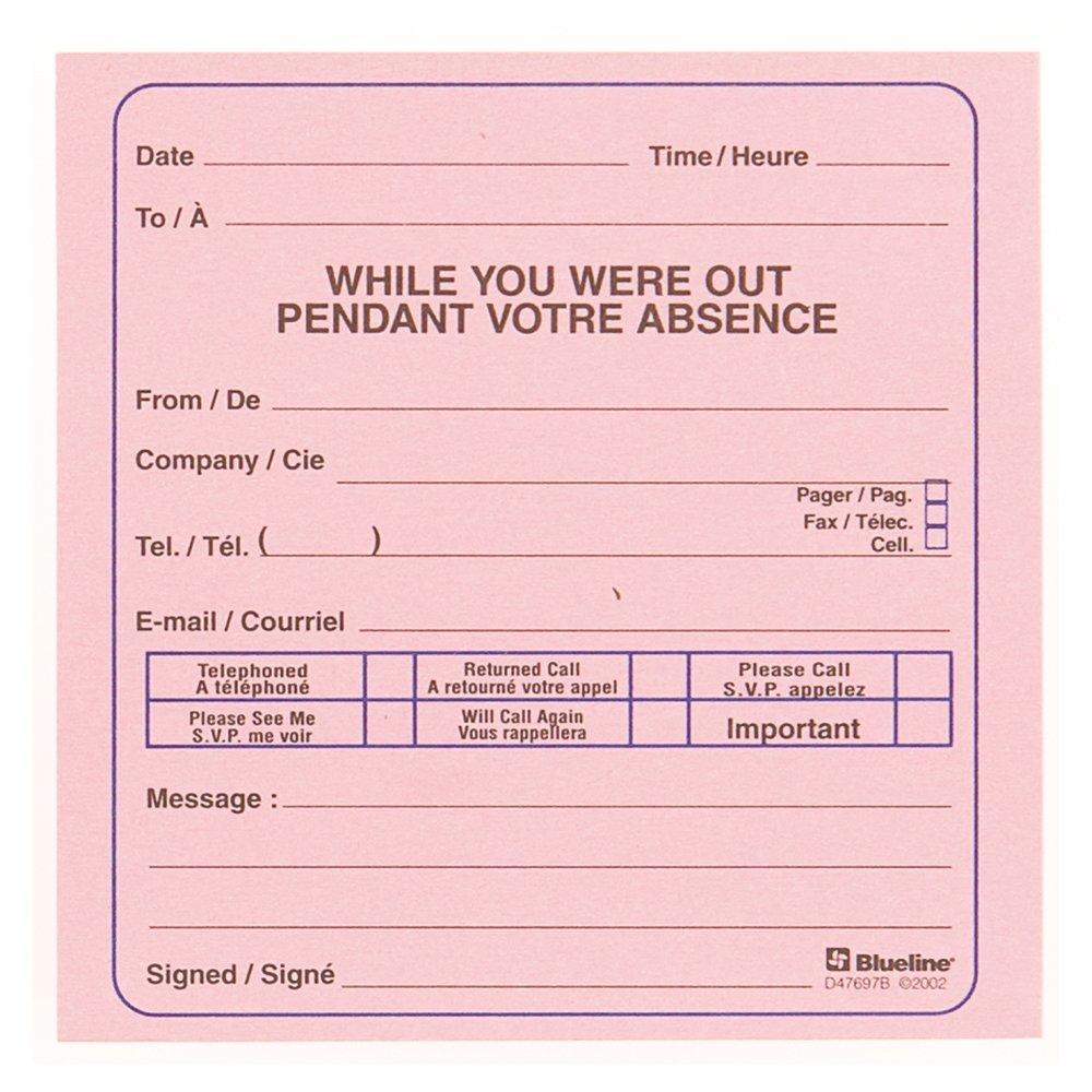 Blueline® Self-adhesive Telephone Message Cube, 4 x 4", 512 ...