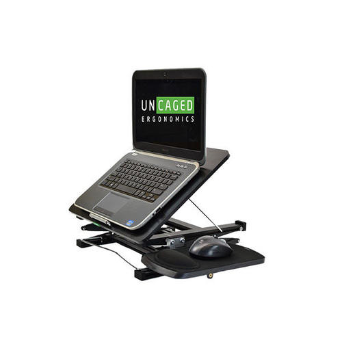 Uncaged Ergonomics Laptop Standing Desk Converter, Extra Tall, w ...