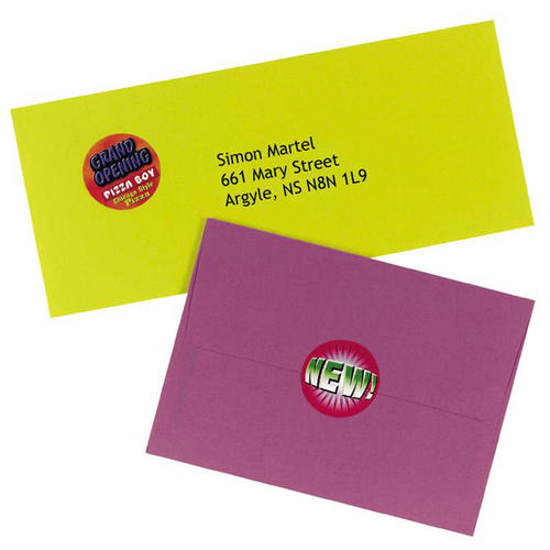 Avery® High-Visibility Labels (8293), 1½" Diameter, White, 400/Pack