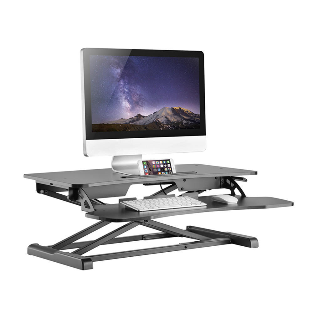 Height Adjustable Desk Riser and Anti Fatigue Mat Combo