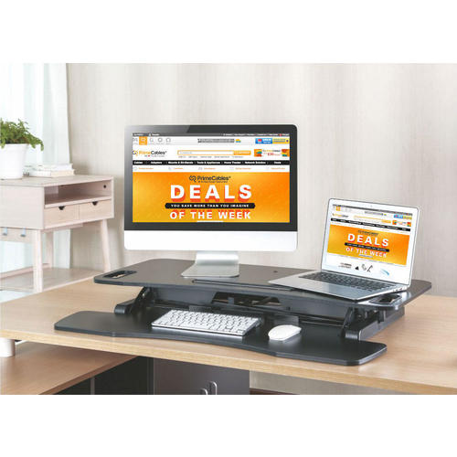 Height Adjustable Desk Riser and Anti Fatigue Mat Combo