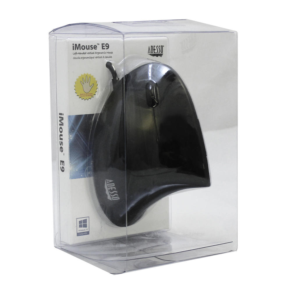 Adesso iMouse E9 Souris verticale ergonomique pour gaucher
